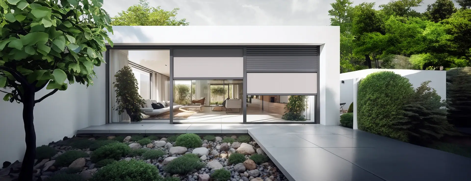 What can you choose instead of roller shutters? Façade blinds, screens ...